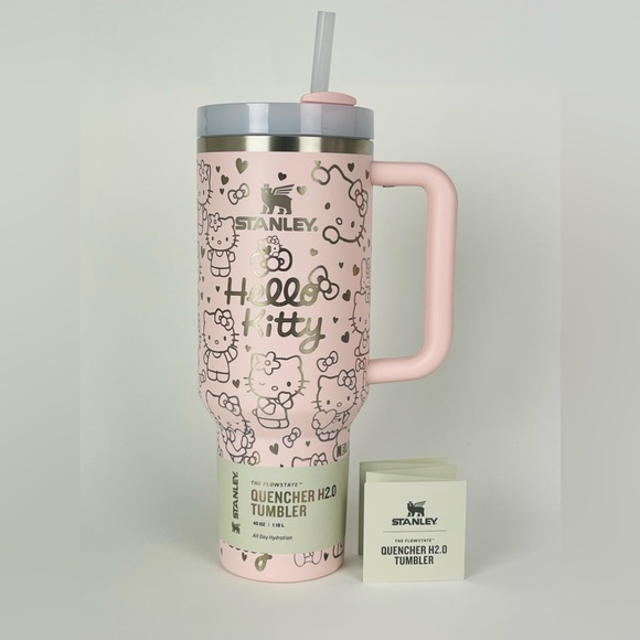 Stanley | Dining | Stanley 4oz Tumbler Pink Bloom Hello Kitty Engraved ...